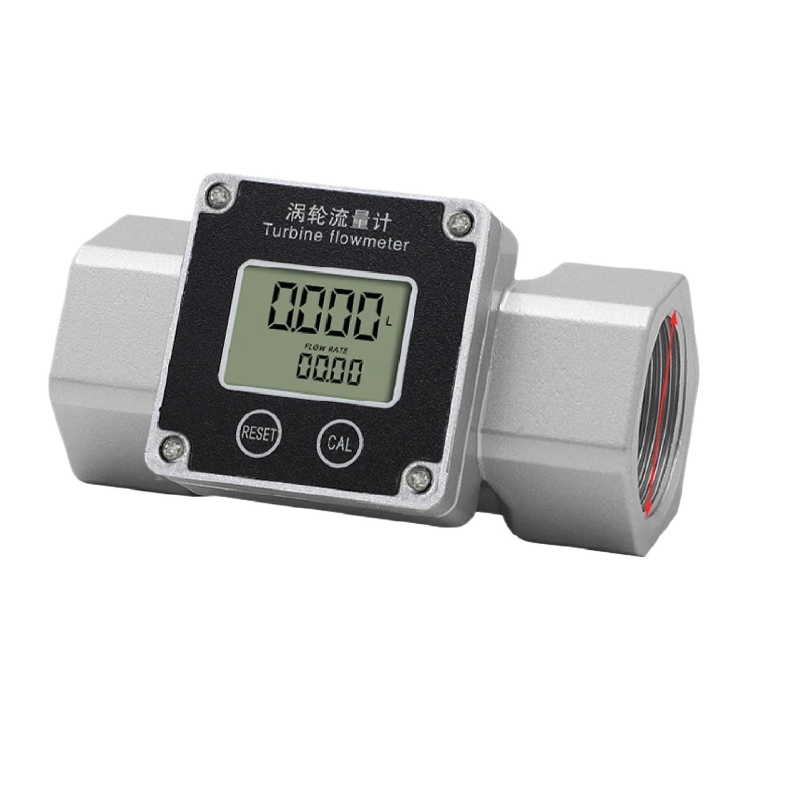 Flow Meter Stainless Steel Electronic Flowmeter Digital Liquid Flow ...