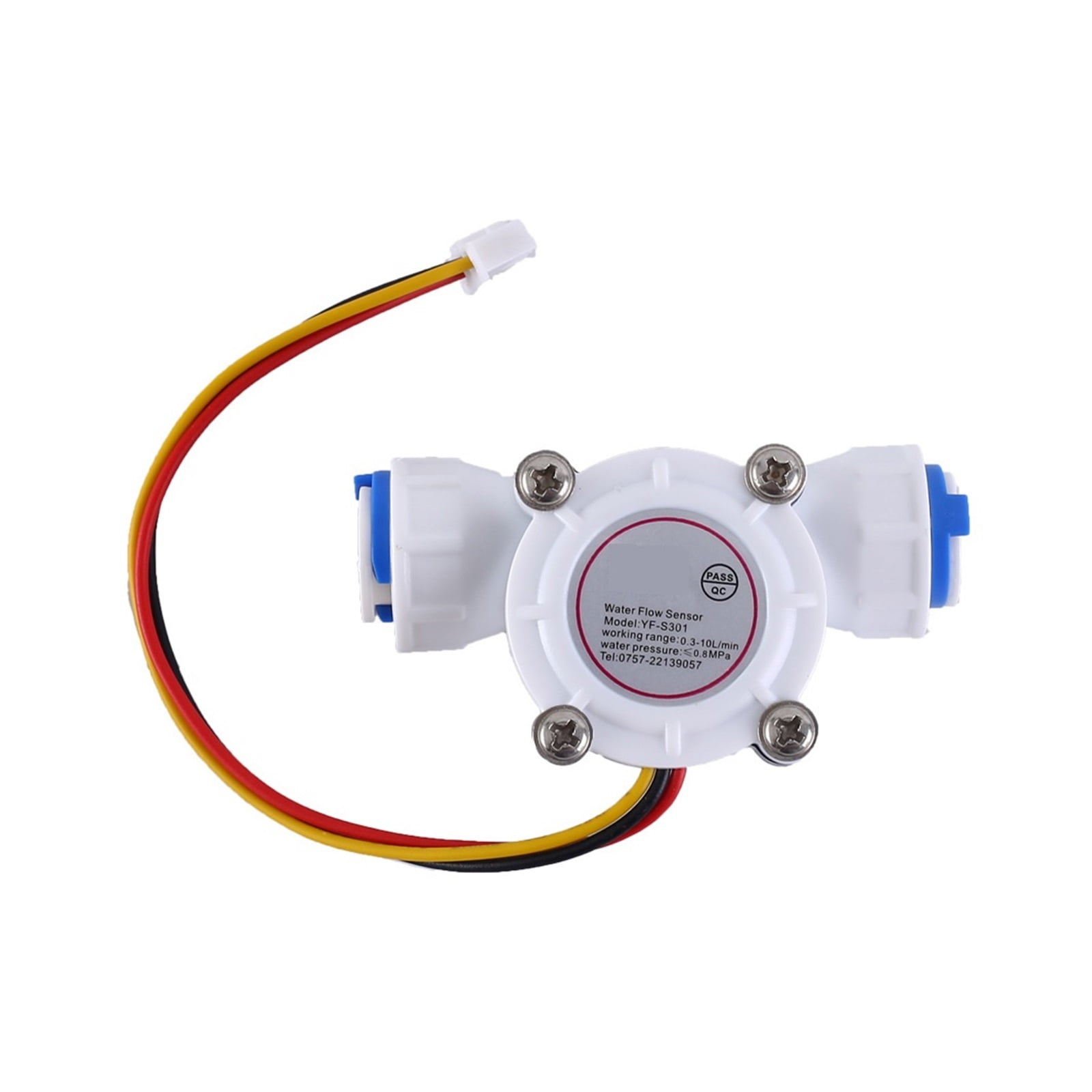 Flow Meter Water Flow Sensor 2020 3/8"quick Fit Plastic Hall Water Flow ...