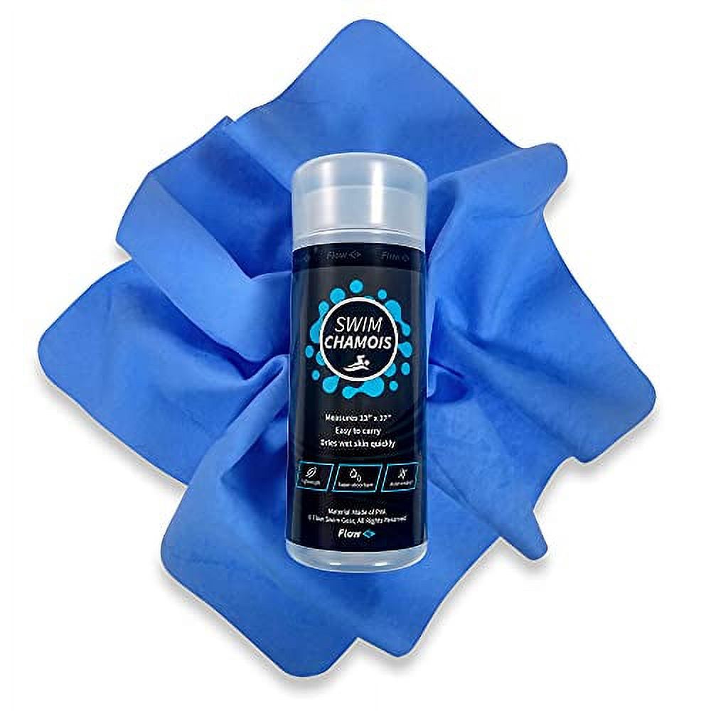 Flow Premium Swim Chamois Towel - Quick Dry Off Swimmers Shammy for ...