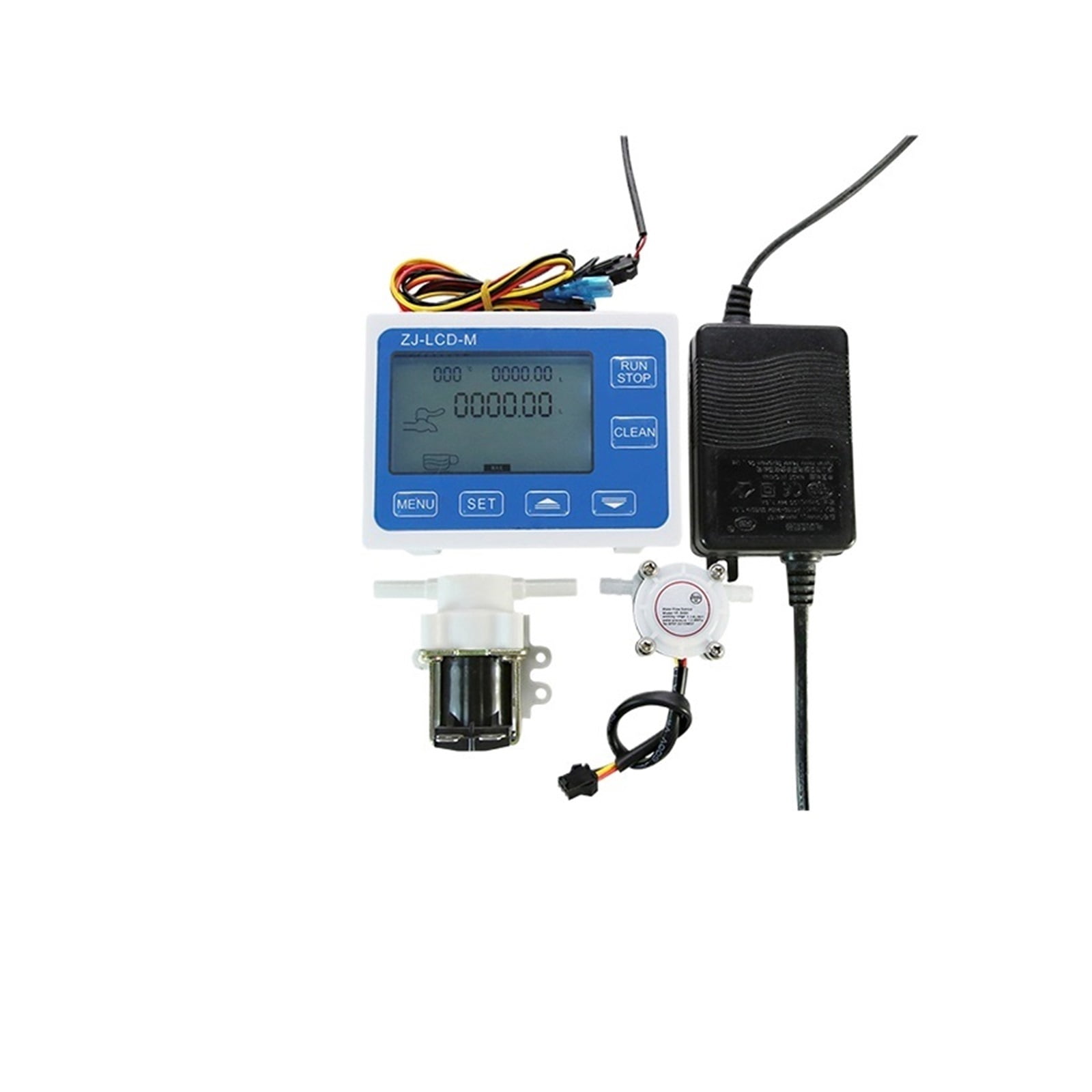 Flow Quantitative Controller Digital Display 7MM Hose Gear Sensor 6MM ...
