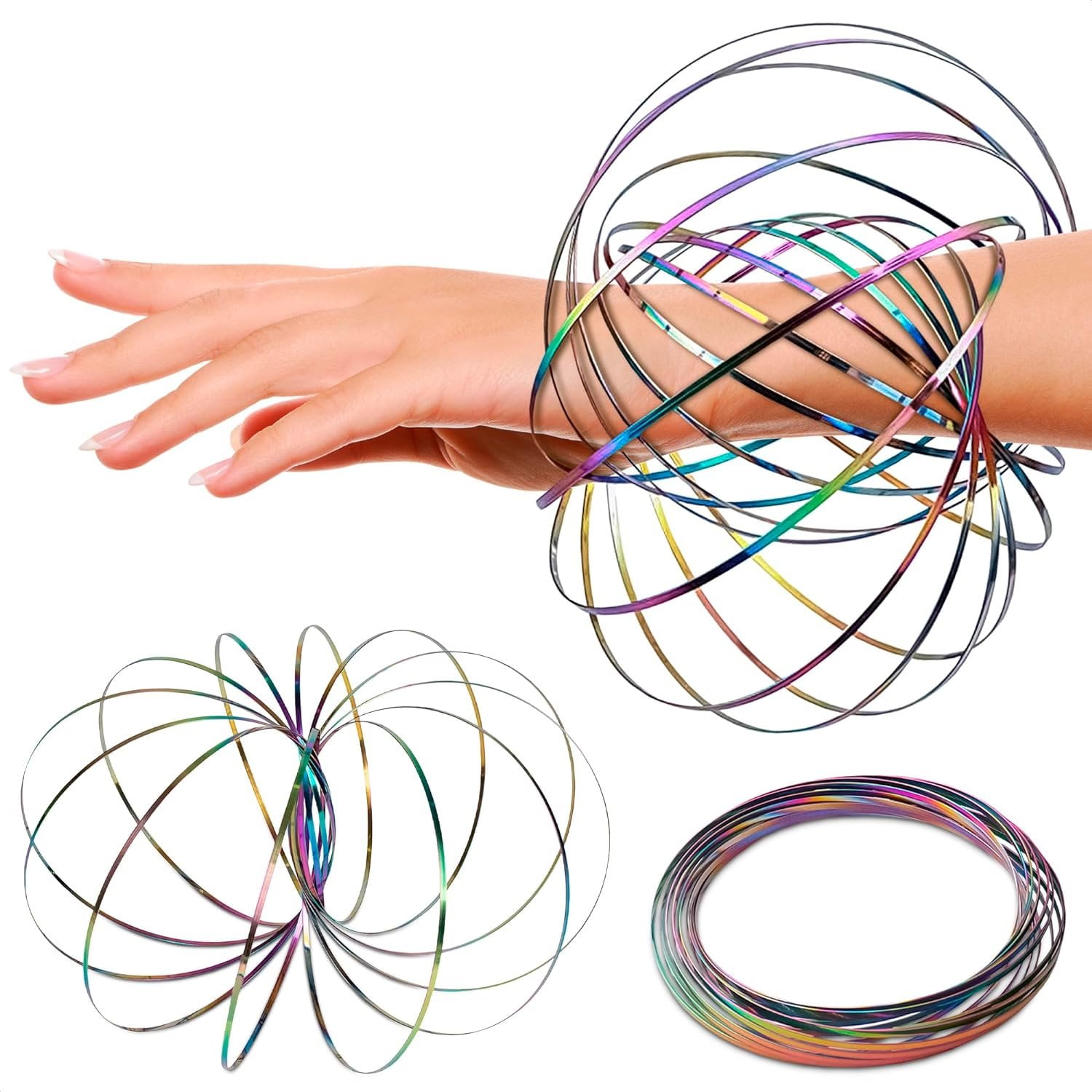 Flow Ring Spinner Ring Arm Toy 2 Pcs - Magic Ring Toy Flow Rings ...