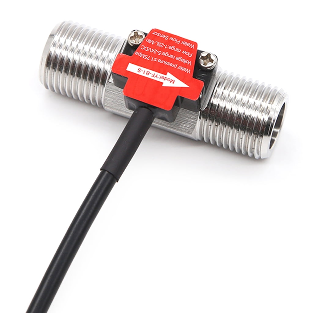 Flow Sensor DN15 Stainless Flow Meter Water Flow Meter External Thread ...