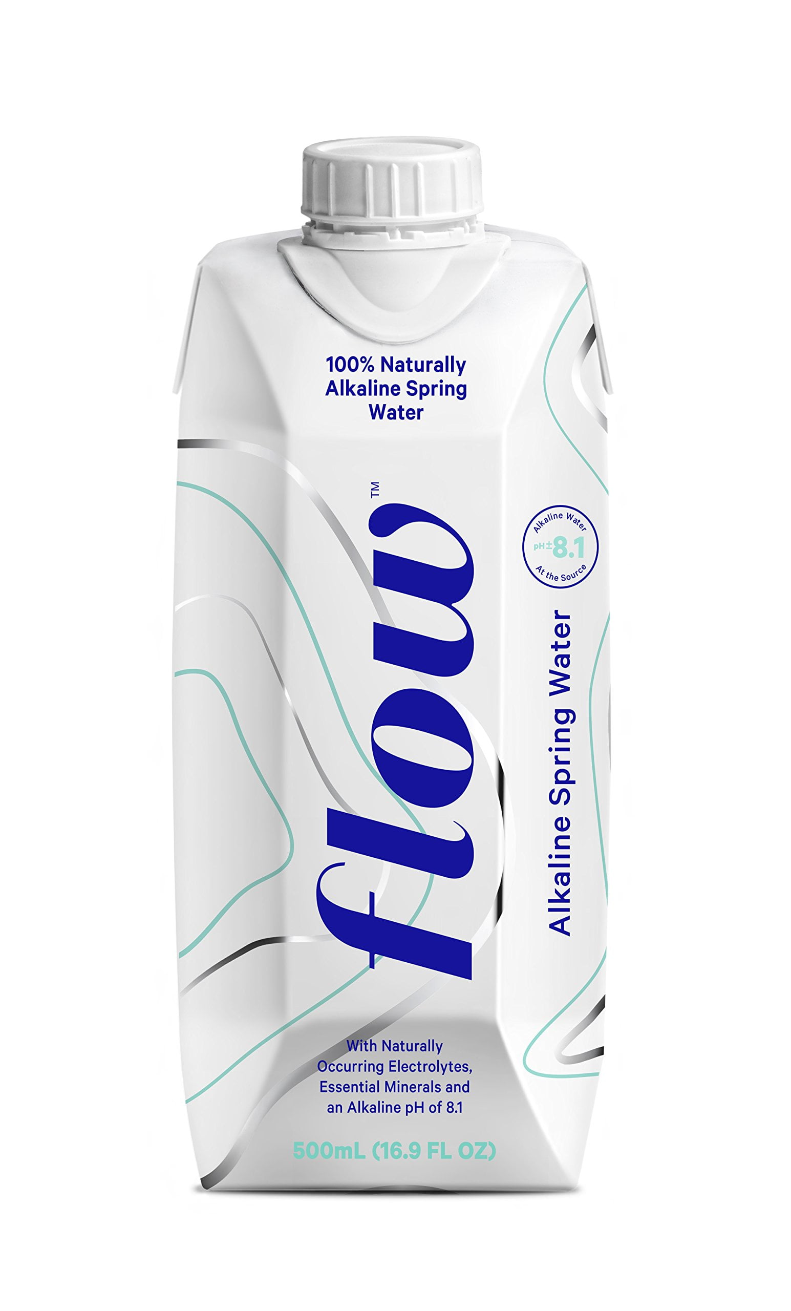 Flow Water, Natural Alkaline Spring Water with Electrolytes and ...