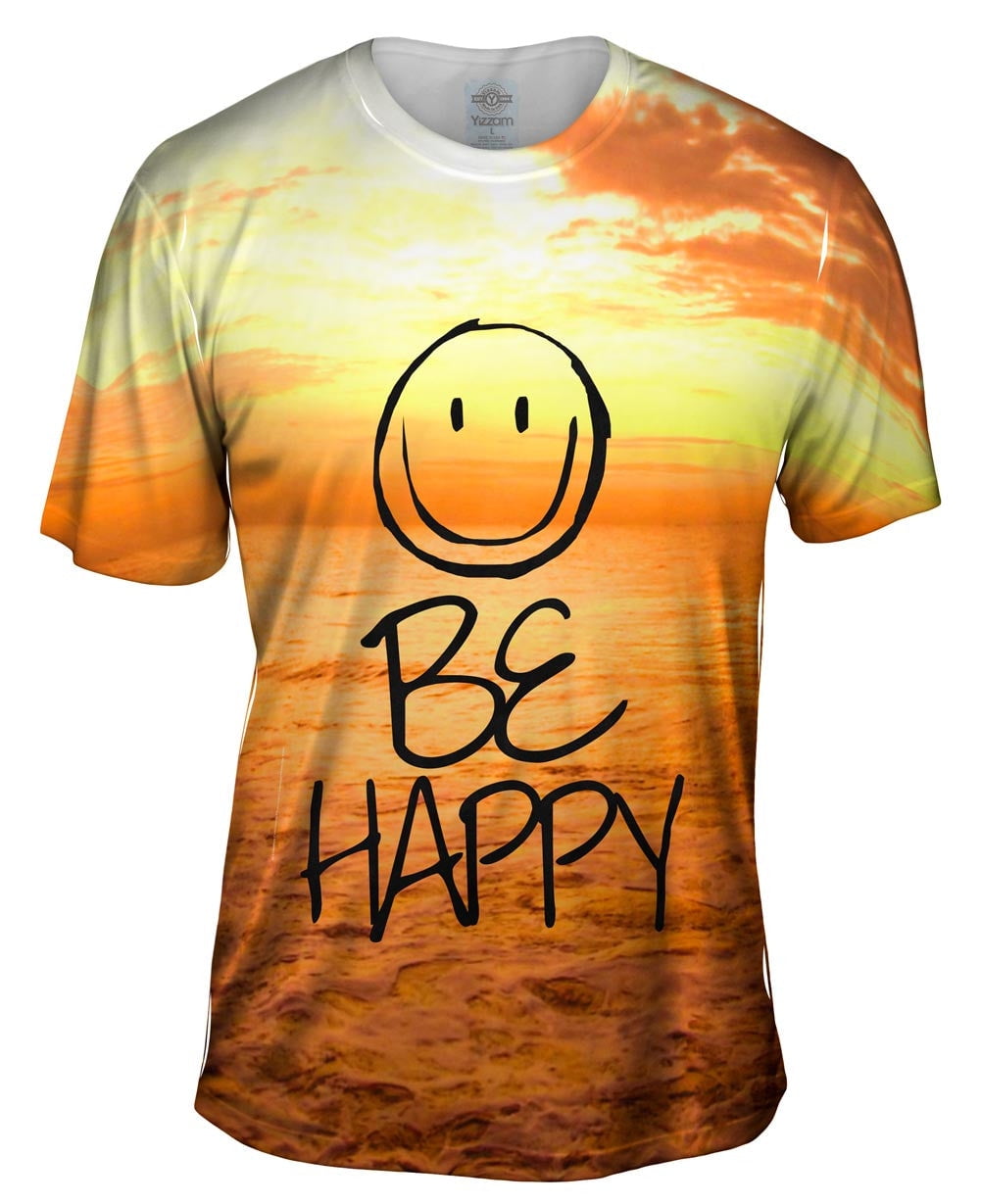 Flow With The Motion Be Happy Sea Mens T-Shirt All Over Print - Walmart.com