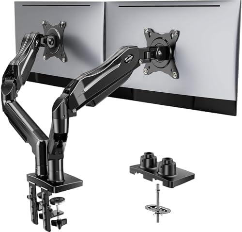 FlowLift™ Dual Monitor Stand, Fully Adjustable Gaming Monitor Desk ...