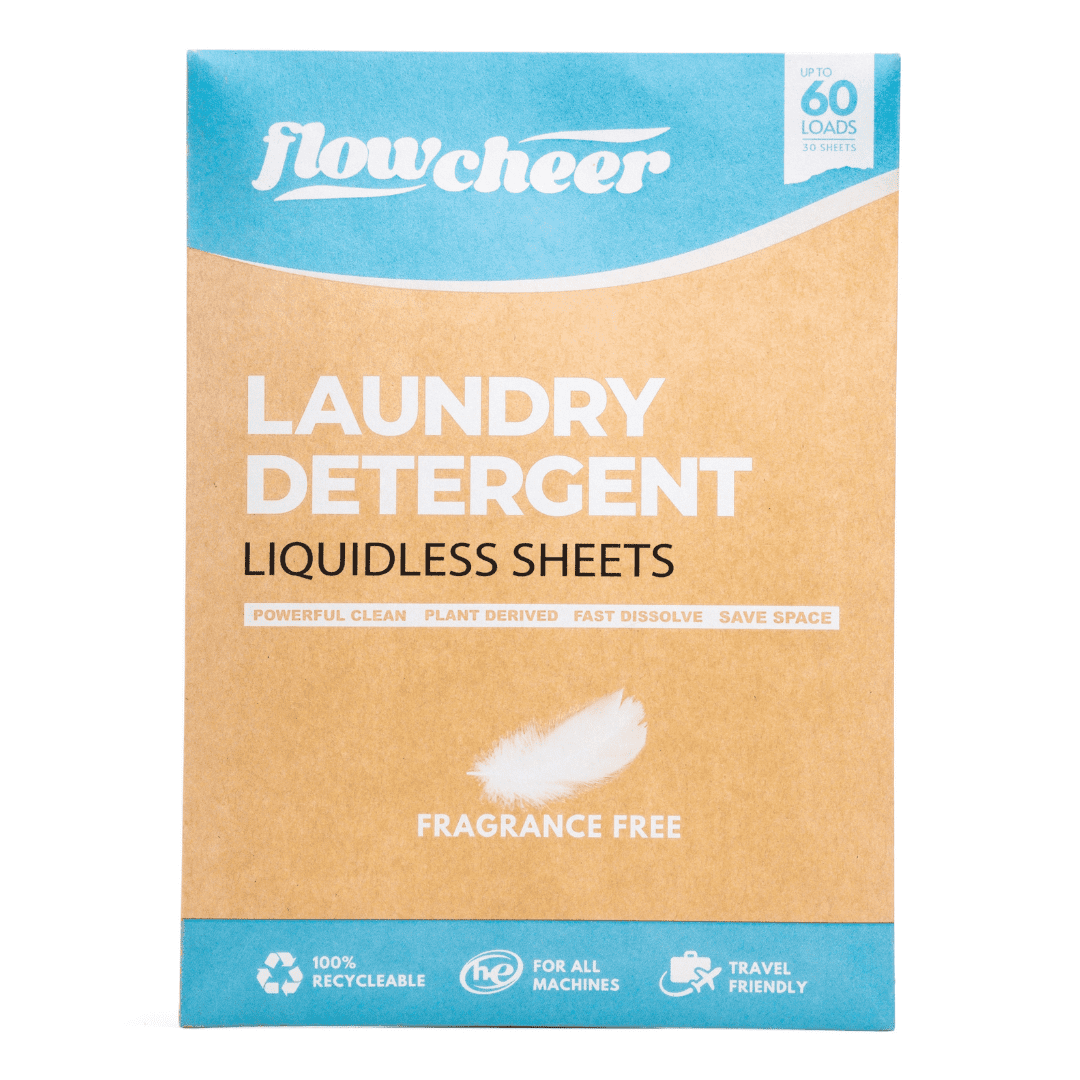 Flowcheer Laundry Detergent Sheets 30 Pcs, Up To 60 Loads, Unscented ...