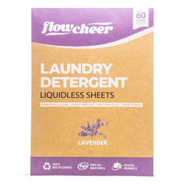 Flowcheer Laundry Detergent Sheets, 100 Sheets (200 Loads), Unscented ...