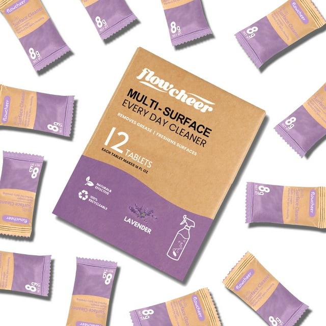 Flowcheer Multi-Surface Cleaner Refills Tablet - 12 Pack - Powerful ...