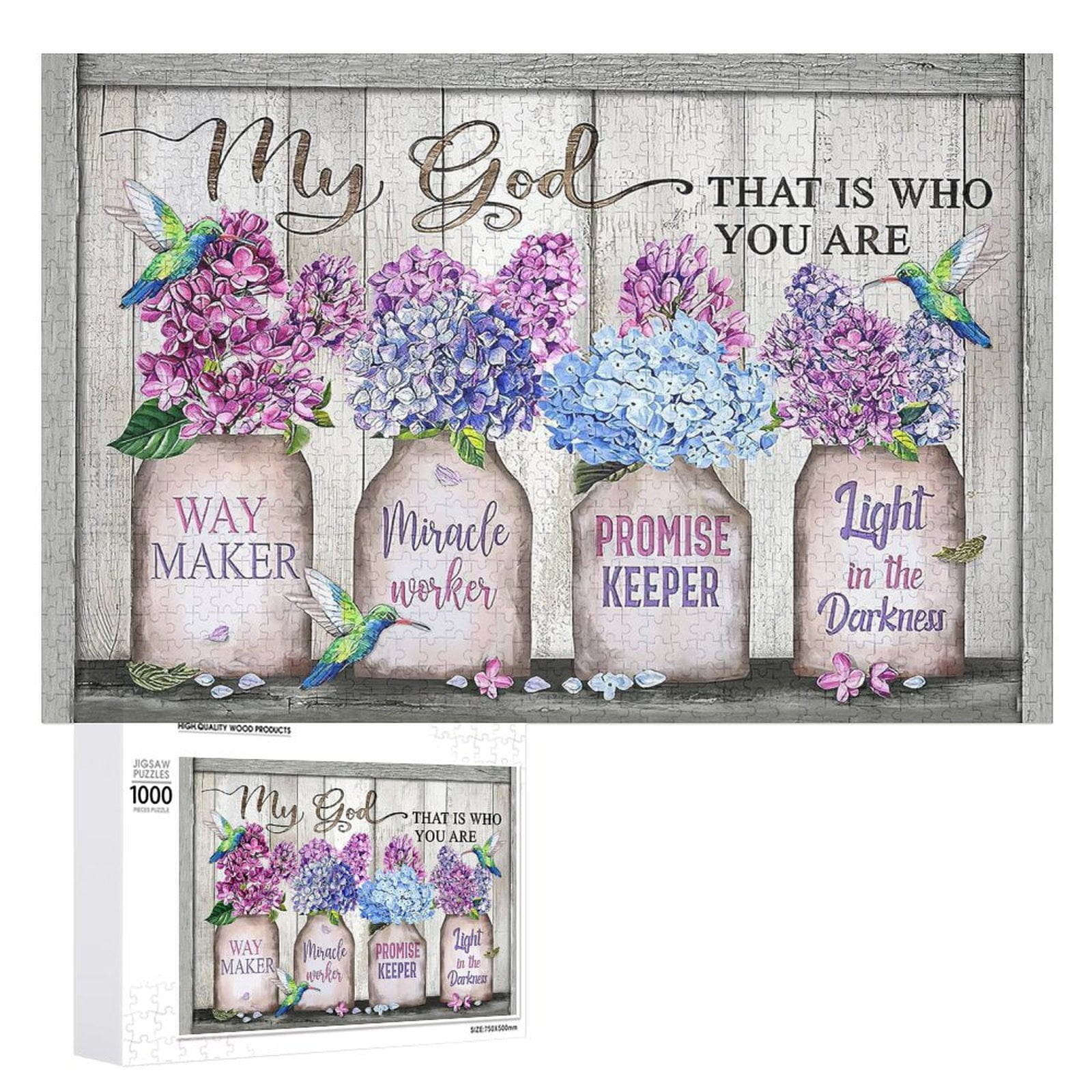 Flower 1000 Piece Jigsaw Puzzle for Adults and Families - Christian ...