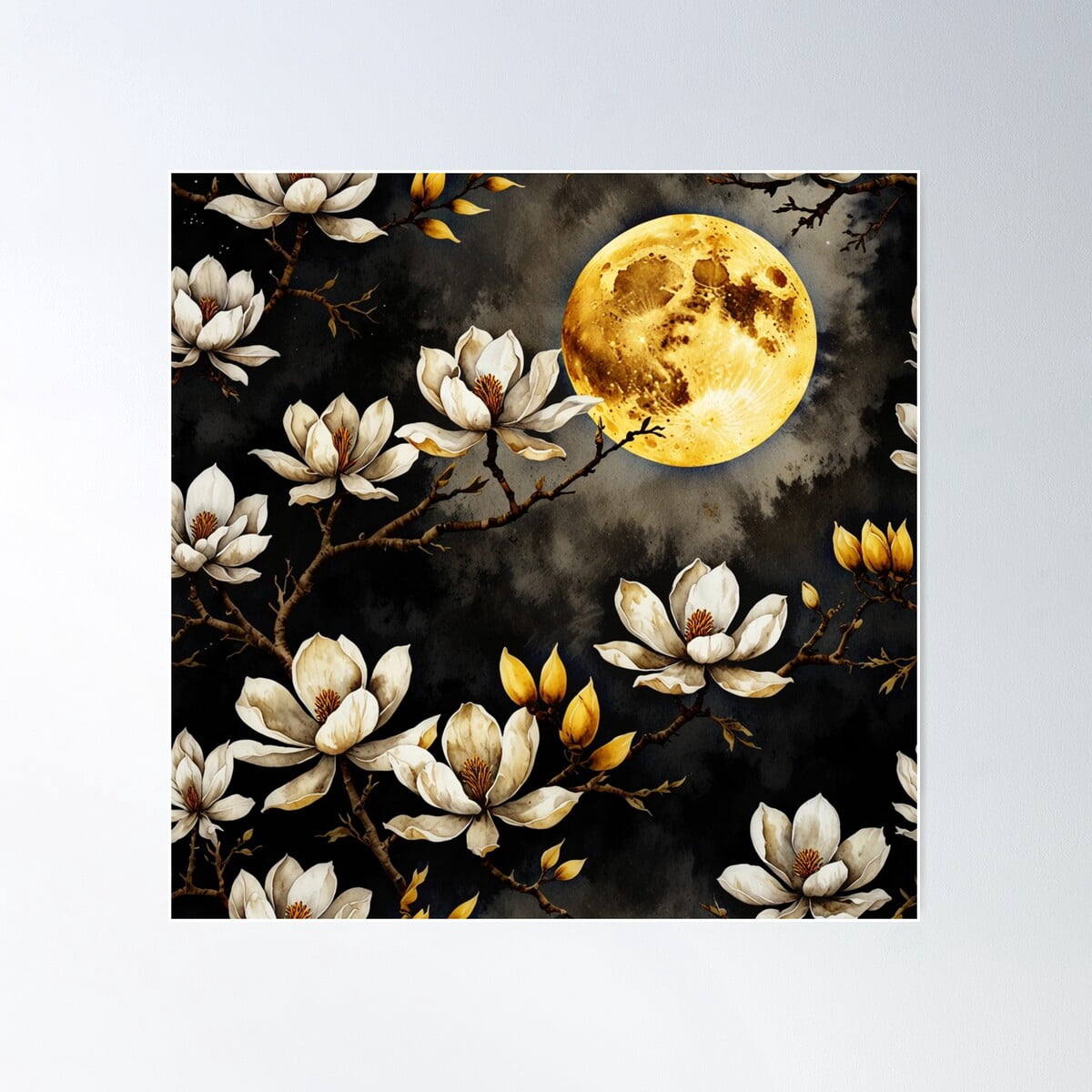 Flower 420 Poster Wall Art, Modern Wall Decor For Living Room Bedroom ...