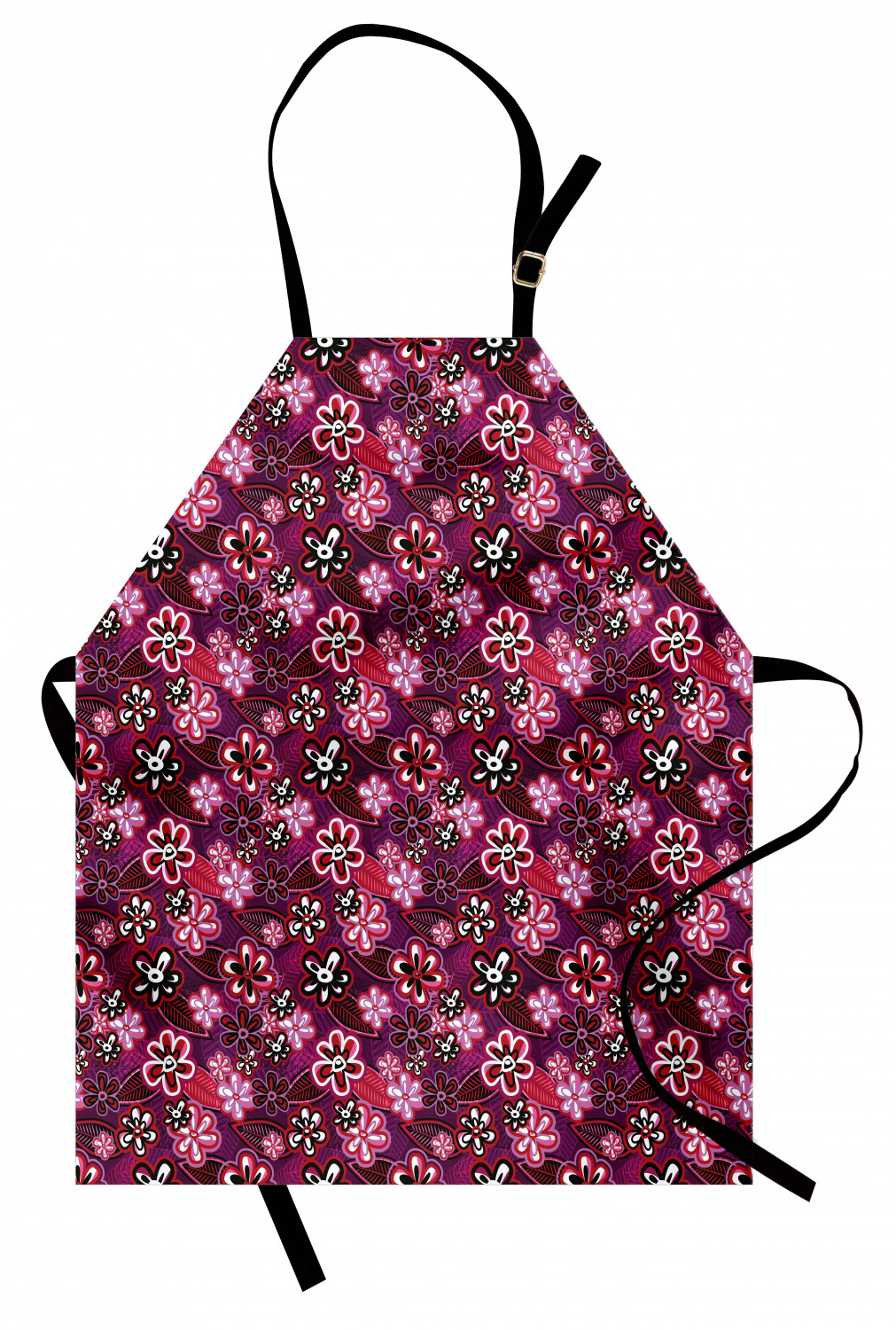 Flower Apron Modern Design Watercolor with Floral Leaf Seemed Ombre ...