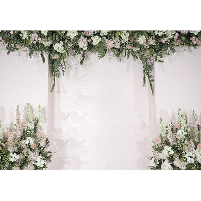 Flower Arch Happy Wedding Anniversary Backdrop Party Decorations ...