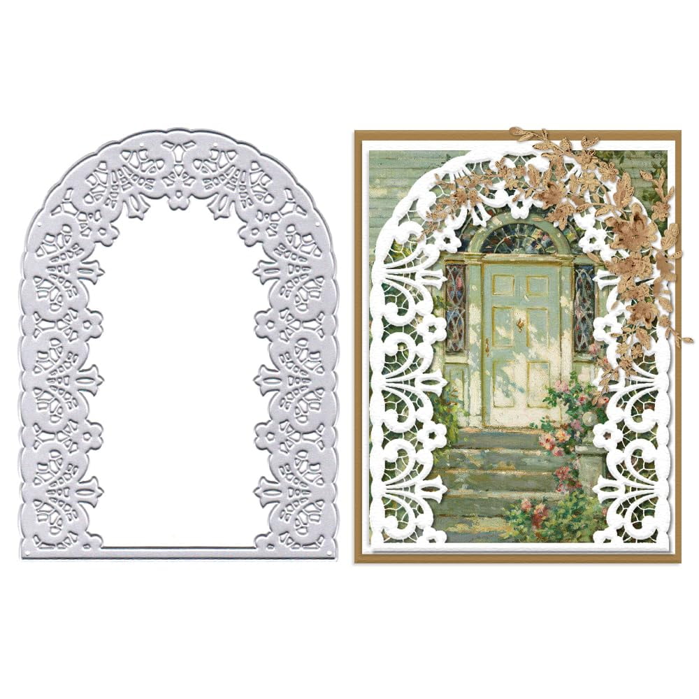 Flower Arch Metal Cutting RRF12 Dies for Card Gate Frame Background Die ...