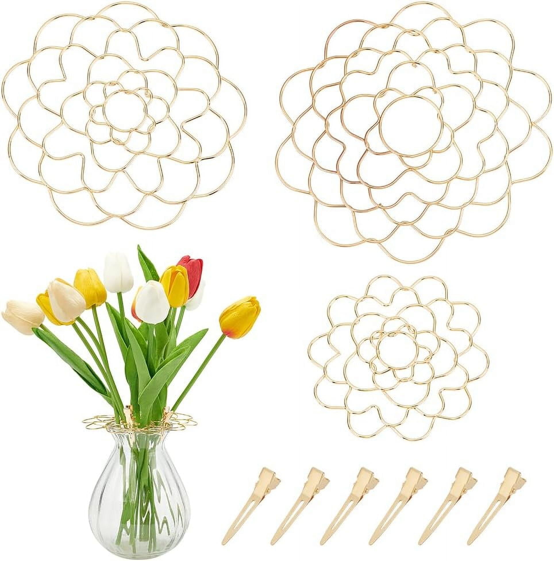 Flower Arrangement Holder Flower Frog Lid Iron Floral Grid Resuable ...