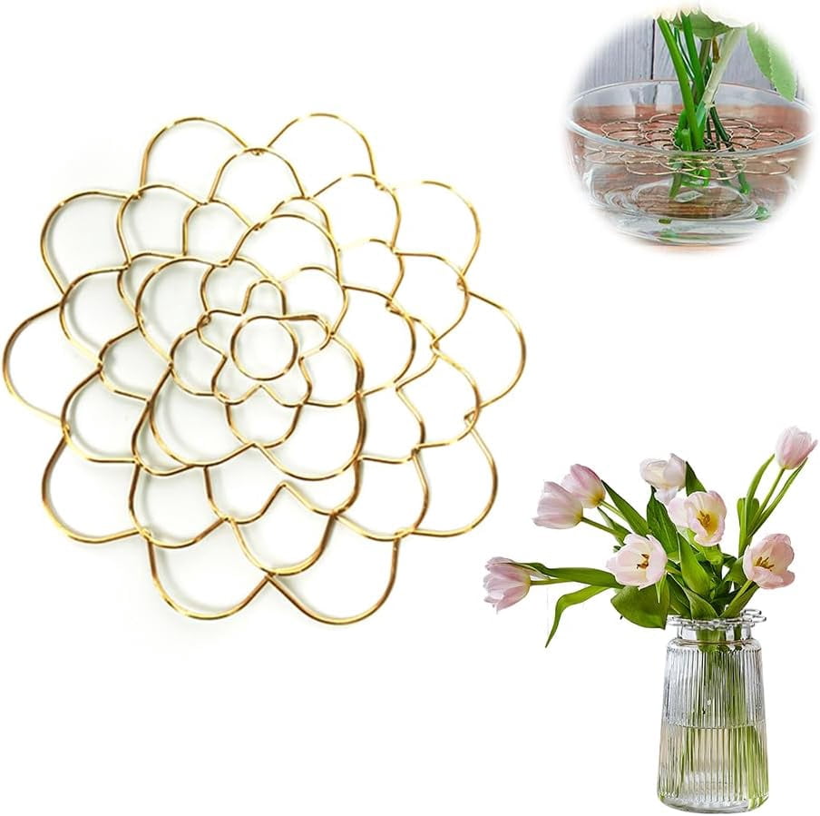 Flower Arrangement Holder, Spiral Ikebana Stem Holder Floral Grid ...