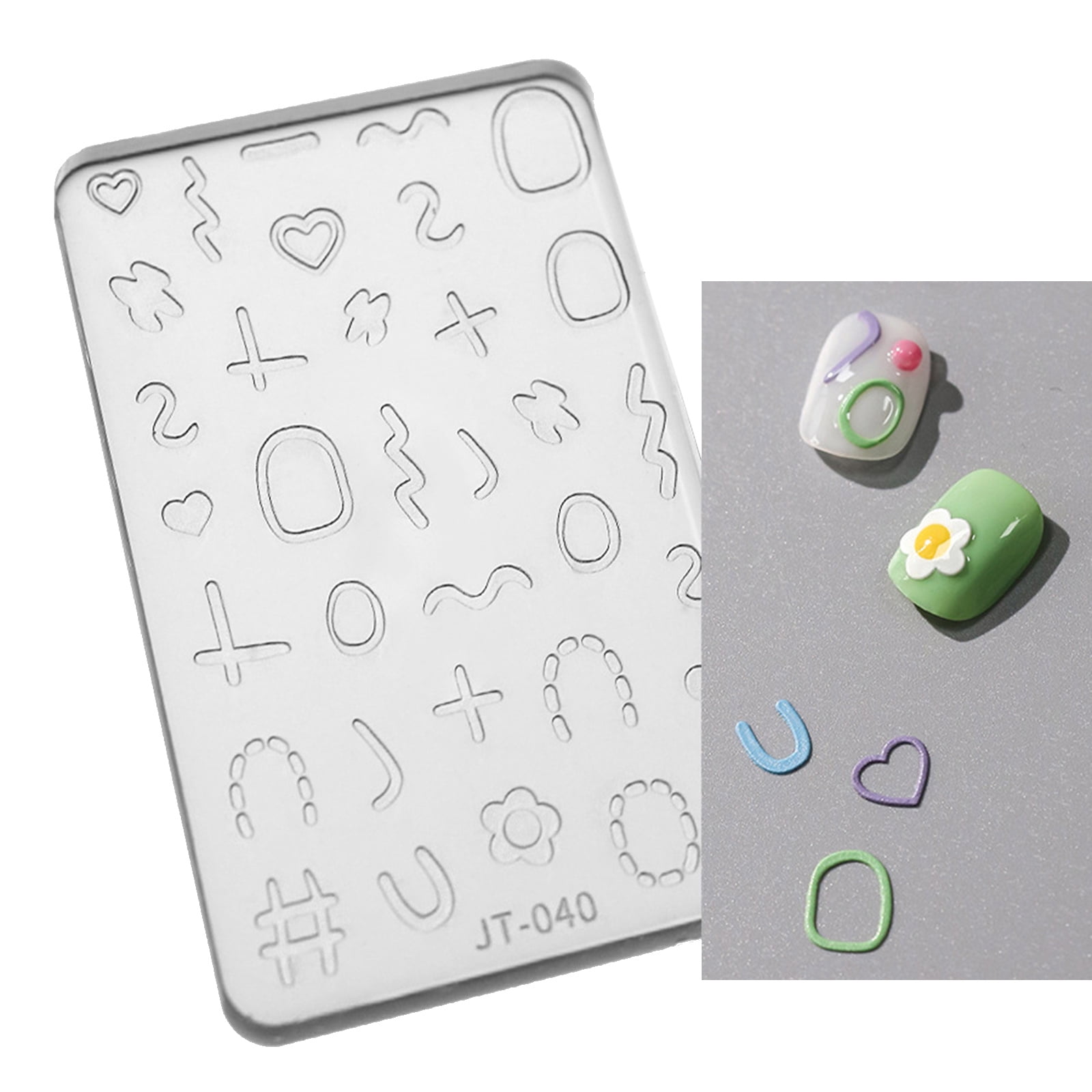 Flower Art Silicone Mold 3D Butterfly Embossing Gel Print Stencil ...