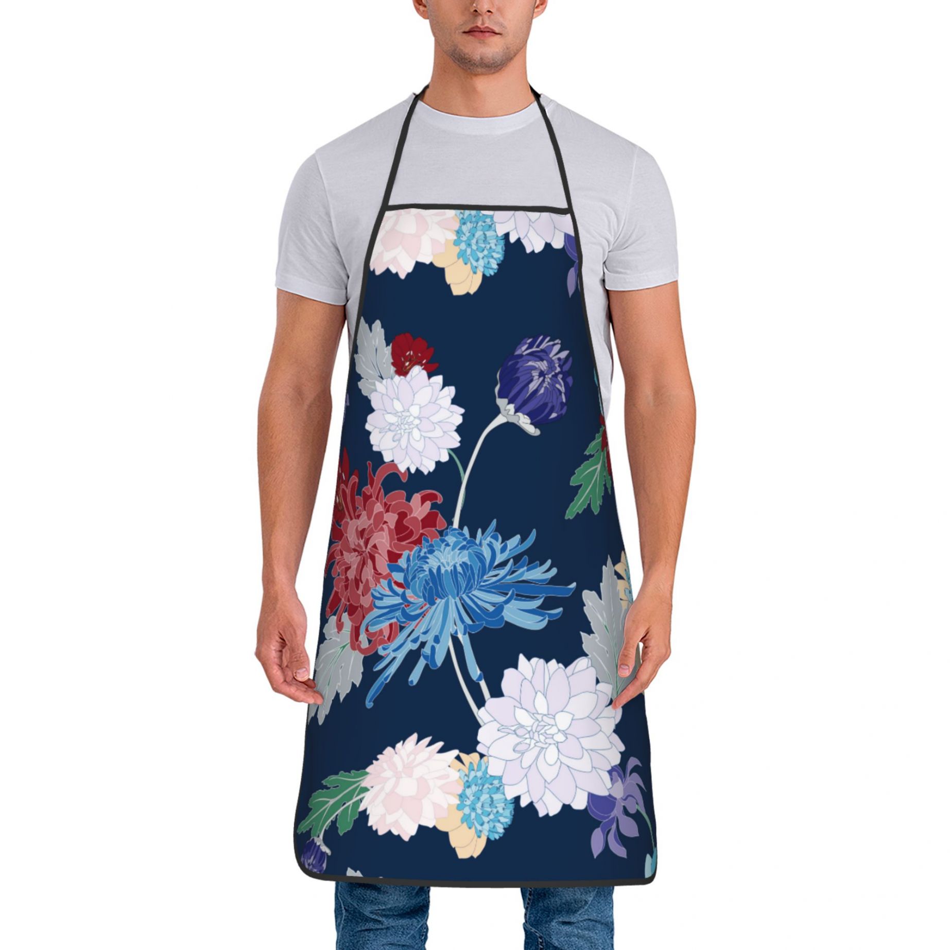 Flower Background (34) Aprons for Women Men Waterproof Apron Kitchen ...