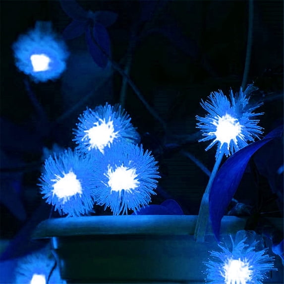 Flower Ball String Lights, 7m 50LED Solar Garden String Lights Solar ...