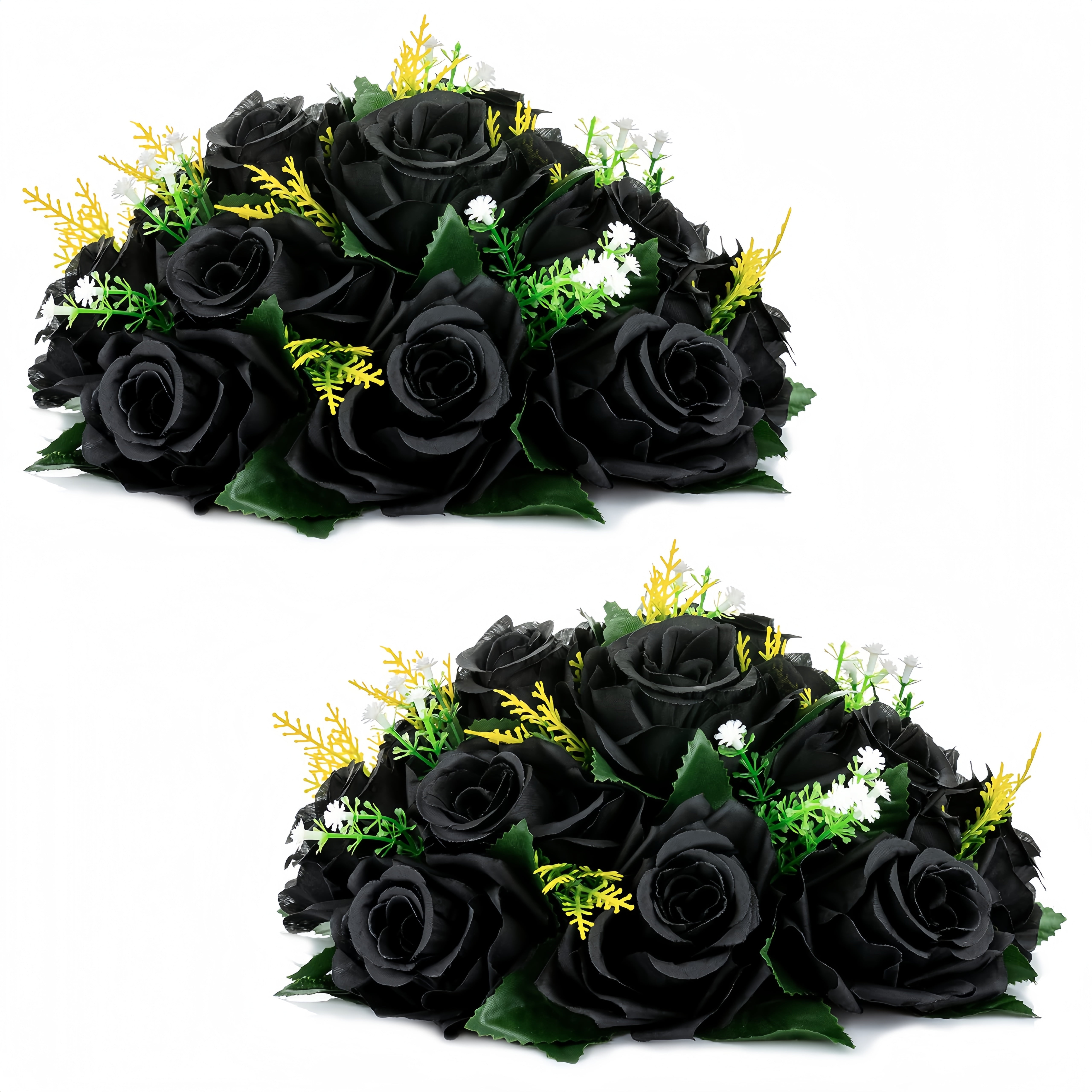 Flower Balls Wedding Rose Centerpieces, BAKIBO 2 Pcs Fake Flowers ...