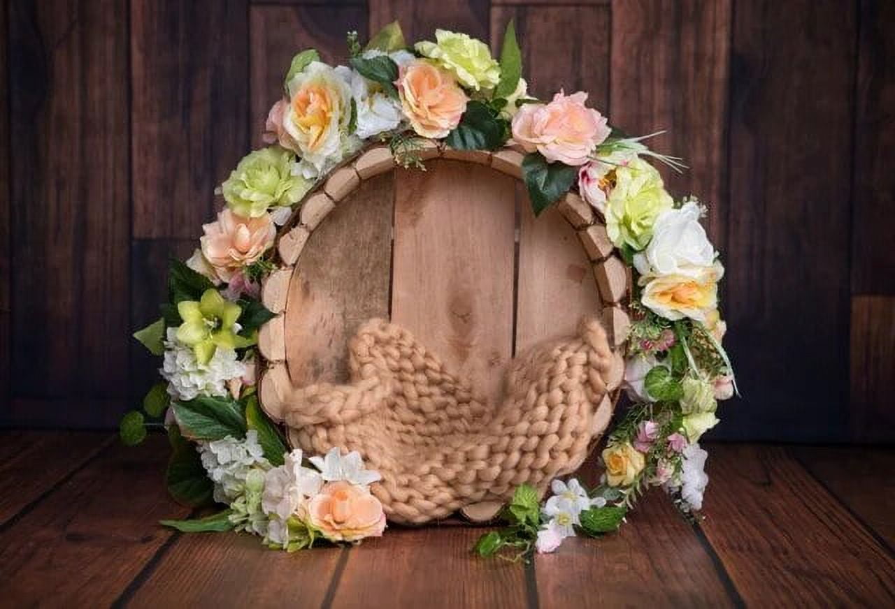 Flower Bed Newborn Photocall Backdrop Spring Floral Maternity Infant ...