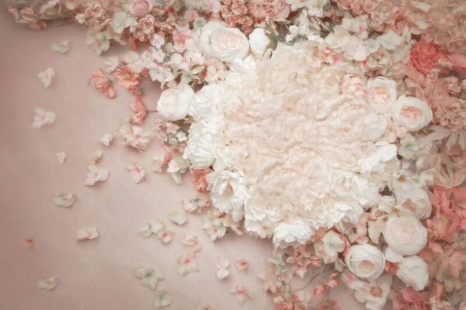 Flower Bed Newborn Photocall Backdrop Spring Floral Maternity Infant ...