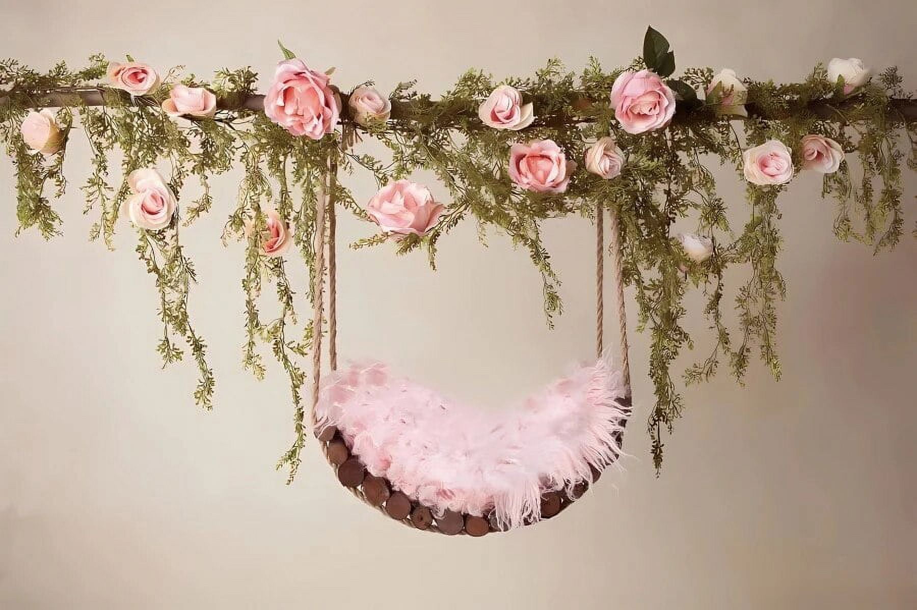 Flower Bed Newborn Photocall Backdrop Spring Floral Maternity Infant ...