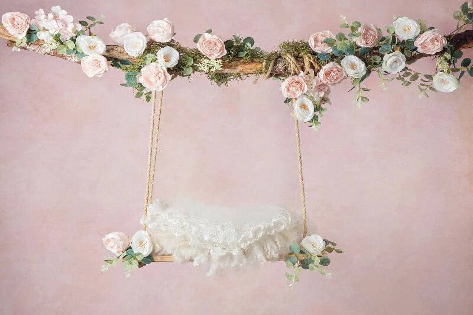 Flower Bed Newborn Photocall Backdrop Spring Floral Maternity Infant ...