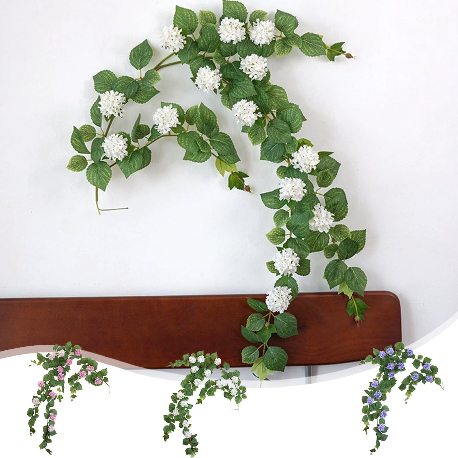 Flower Bine Hanging Wall Bines, Artificial Bine Decorative Fake Flowers ...