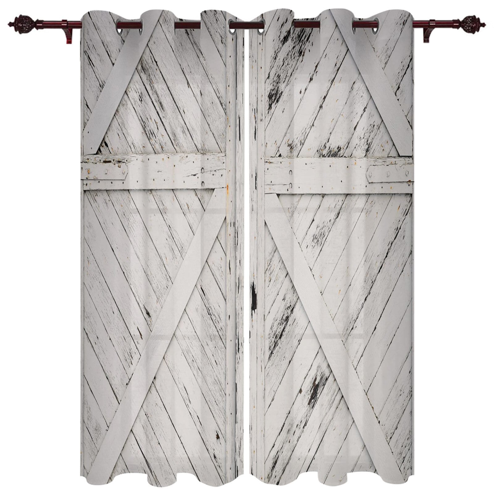 Patio Curtain Red Brick Retro Indoor Living Room Bedroom Kitchen ...