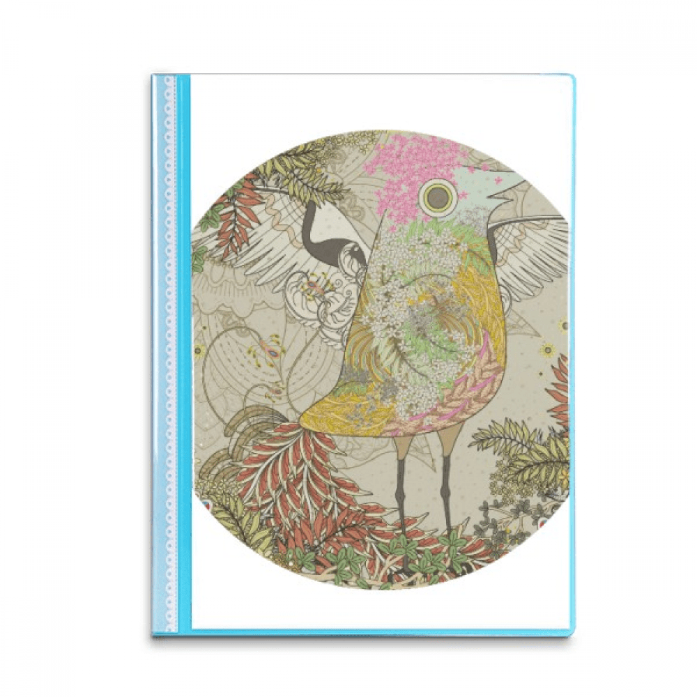 Flower Bird Wing Ukiyo-e Japan Book Sheet Protectors Portfolio Binder ...