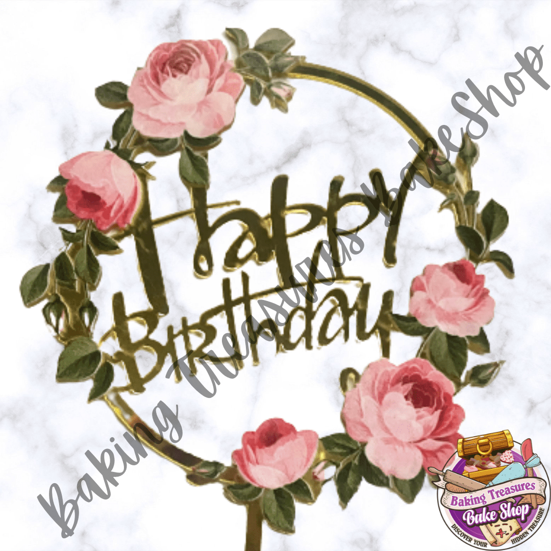 Flower Birthday Cake Topper #10* - Walmart.com