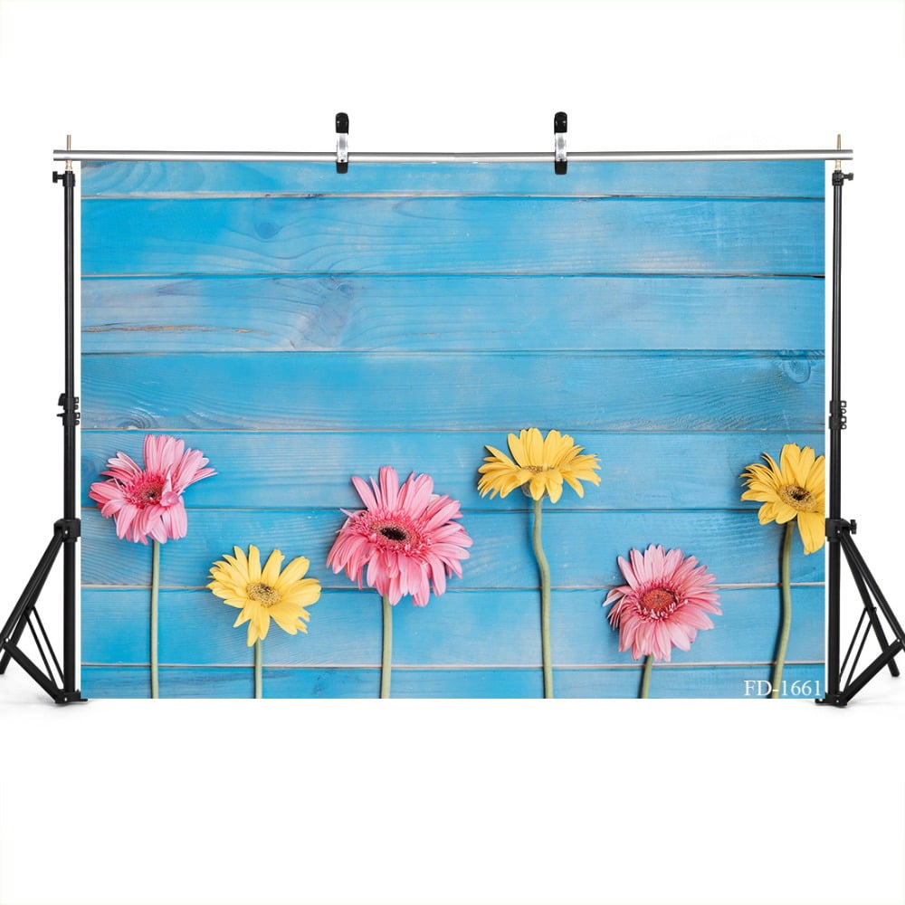 Flower Blue Board Photography Backdrop for Photo Booth Child Baby New ...