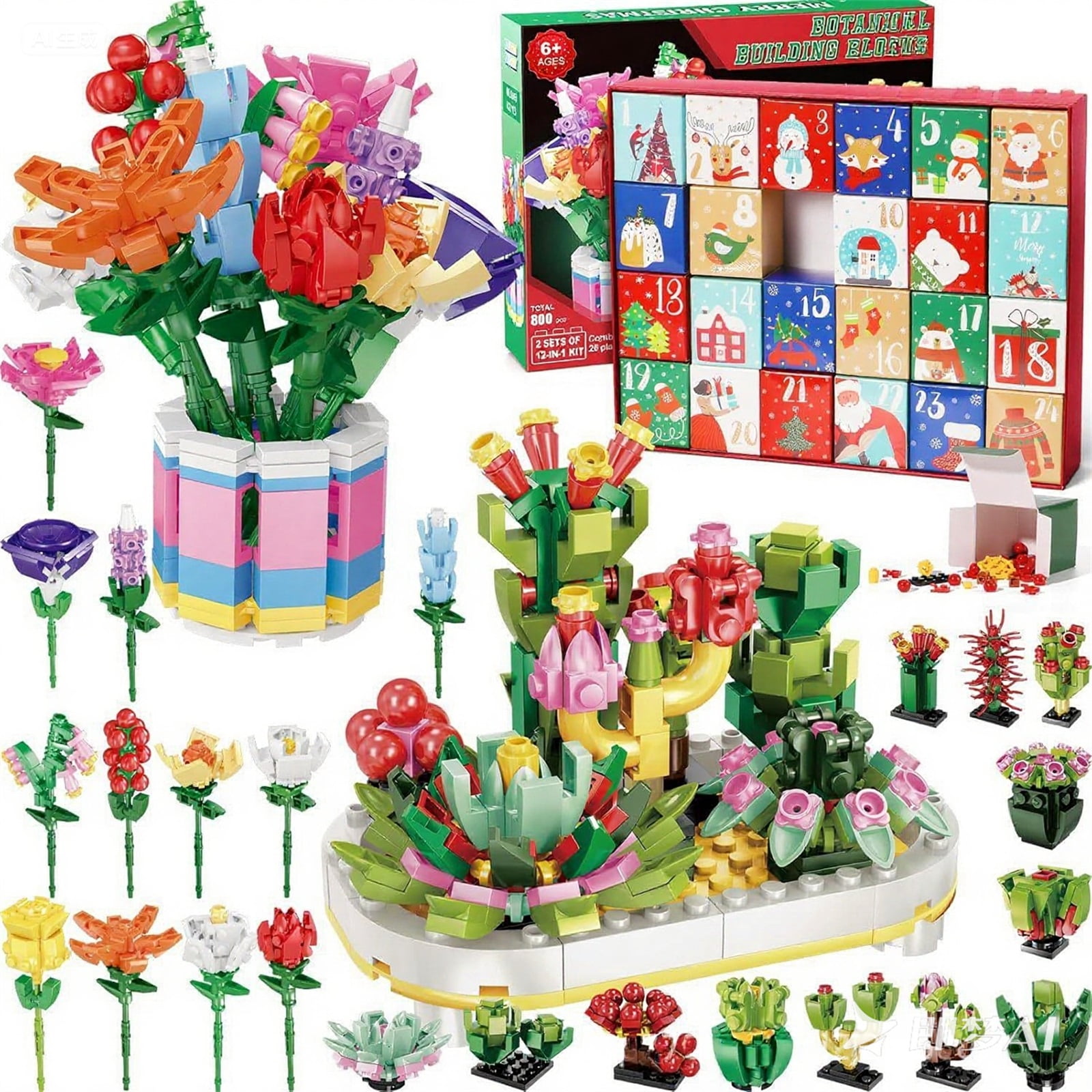 Flower Bouquet Advent Calendar 2025 for Adults Teens Kids, 24 Days ...
