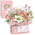 Flower Bouquet Building Blocks Model Set,Simulation Artificial Rose ...
