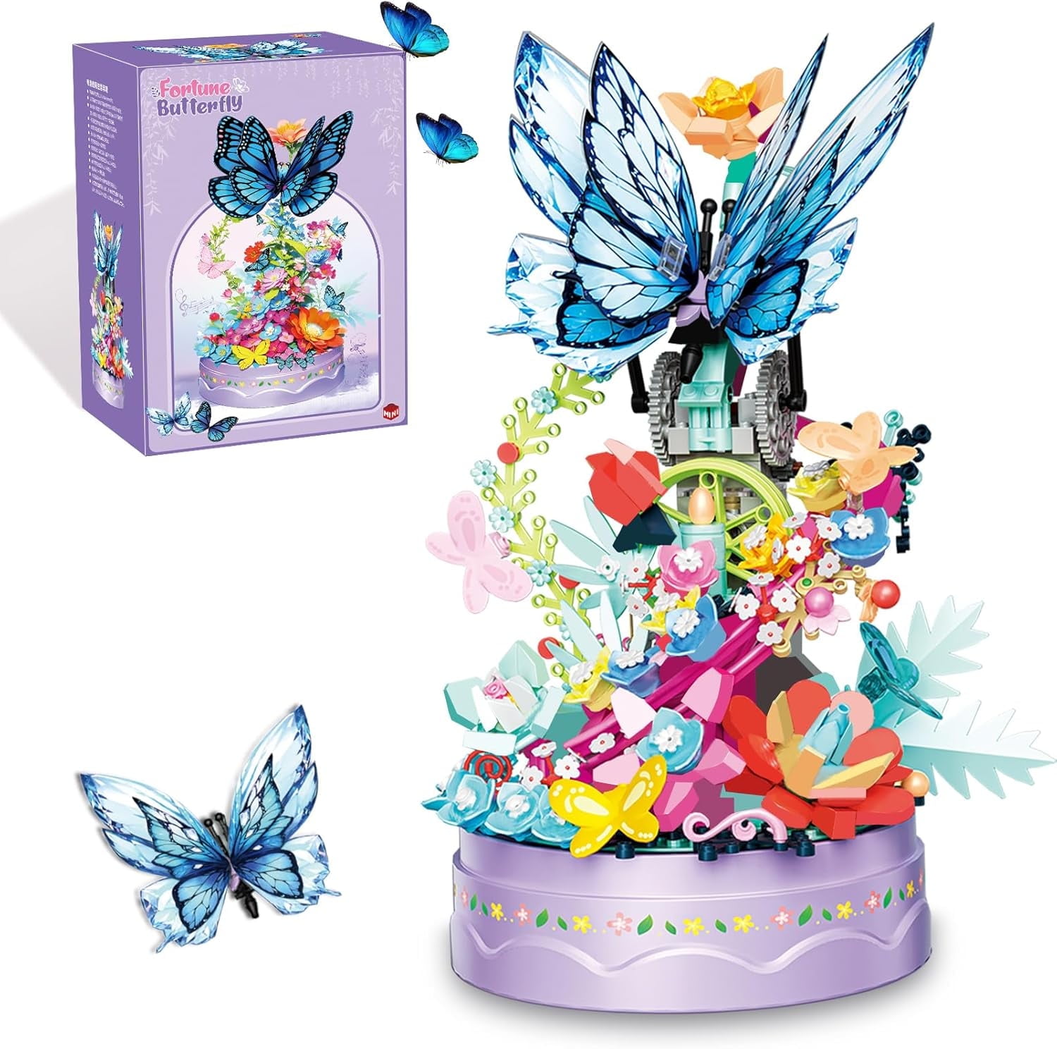 Flower Bouquet Building Kit - 630 PCS Butterfly Flowers Botanical ...