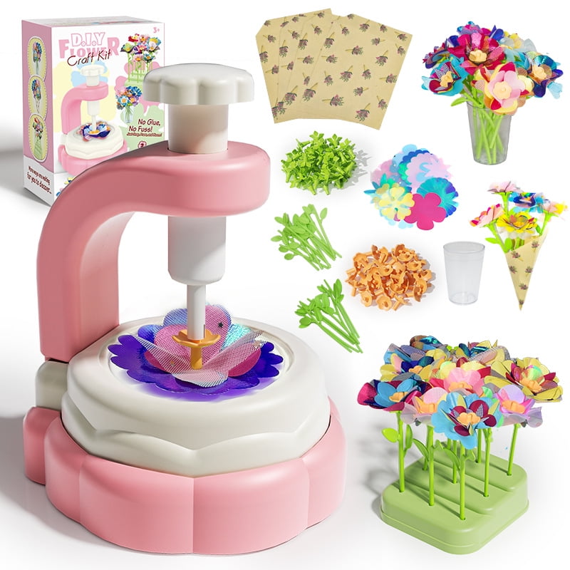Flower Bouquet Craft Kit, DIY Arts and Crafts Toys, Educational Flower ...