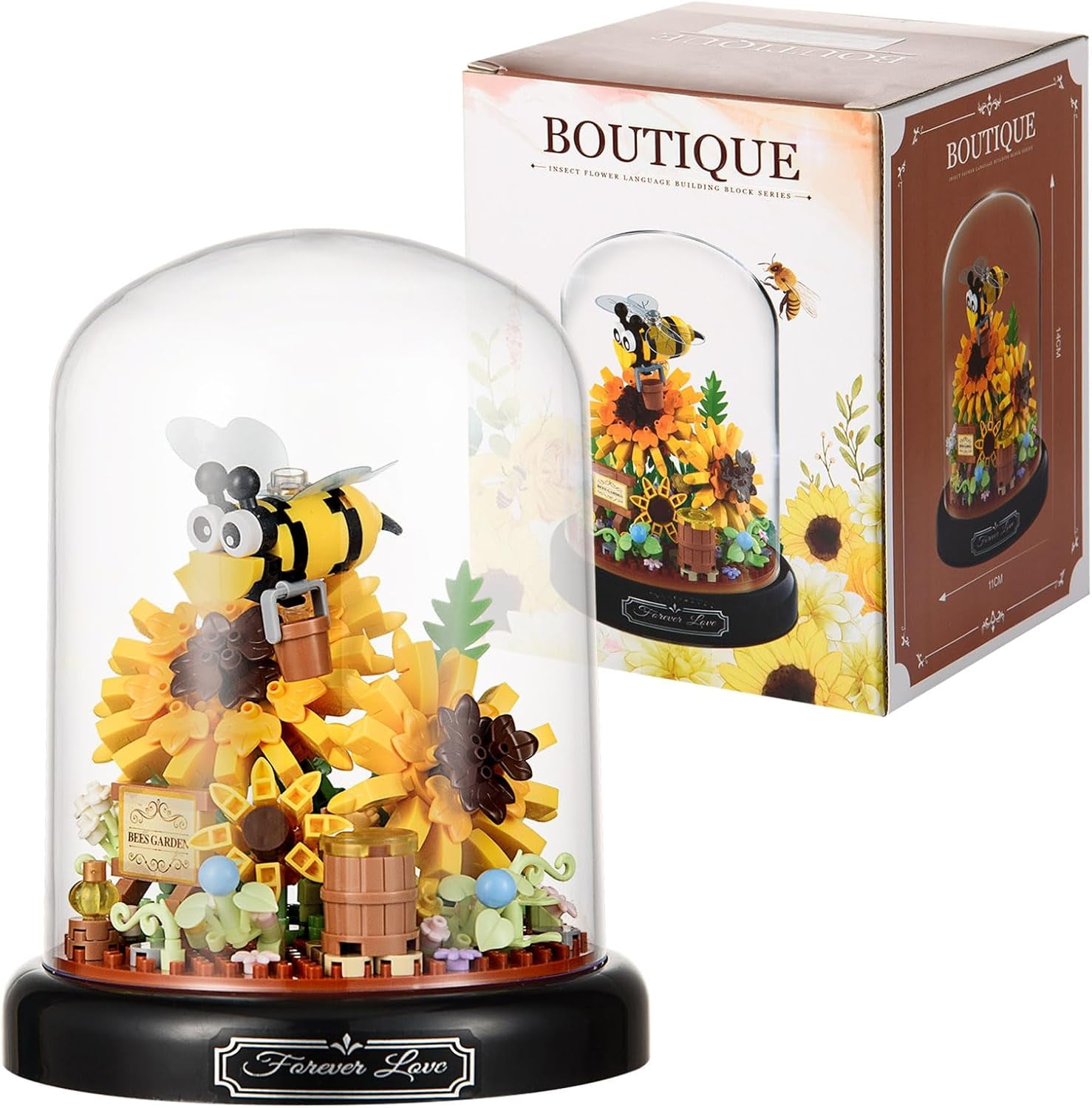 Flower Bouquet and Insect Building Kit, Flowers Botanical Mini Building ...