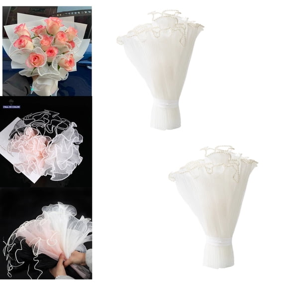 Flower Bouquet Wrapping Paper | Black Semi-Transparent Mesh Paper ...