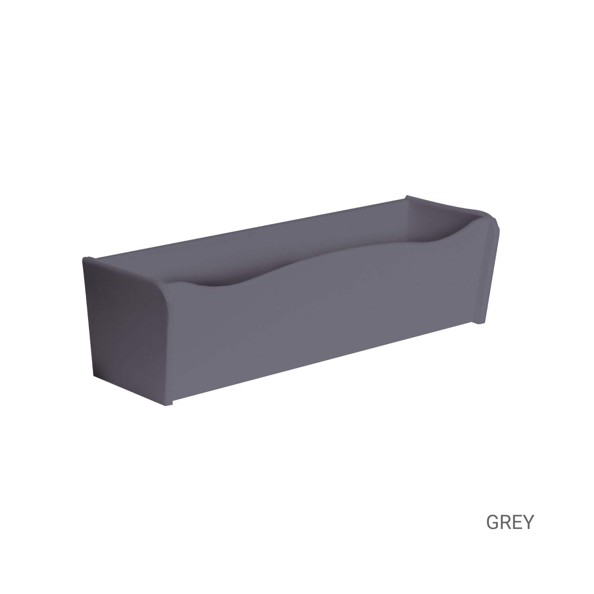 Flower Box 18" x 6" x 5" Gray Polyethlene for Window Sills, Sheds, and ...