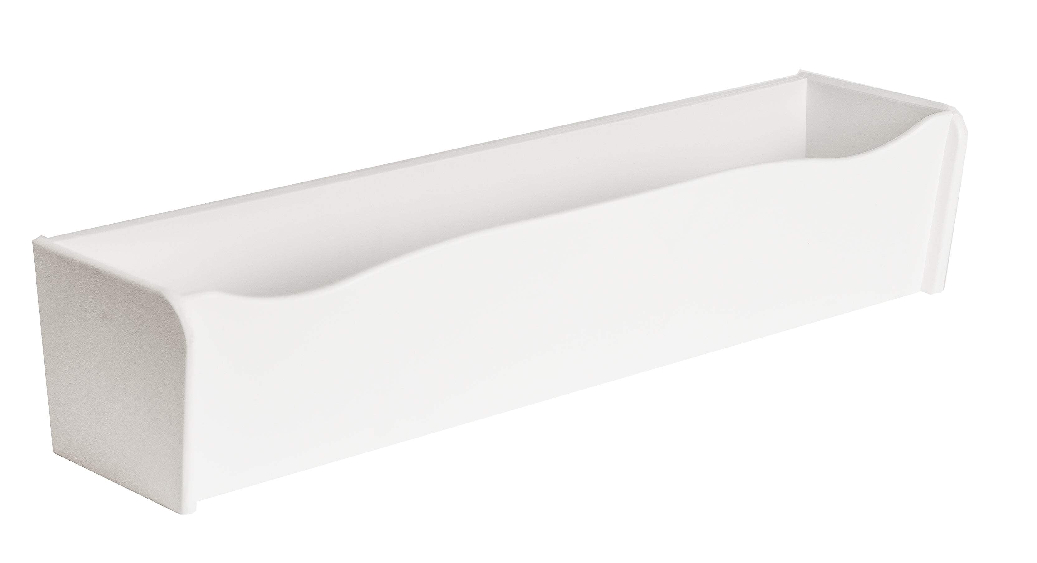 Flower Box 24" x 6" x 5" White Polyethlene for Window Sills, Sheds, and ...