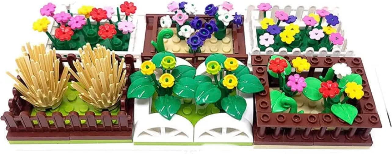 Set of 6 Flower Boxes Building Blocks | General Jim's Toys & Bricks | GJ-FB6 - Walmart.com