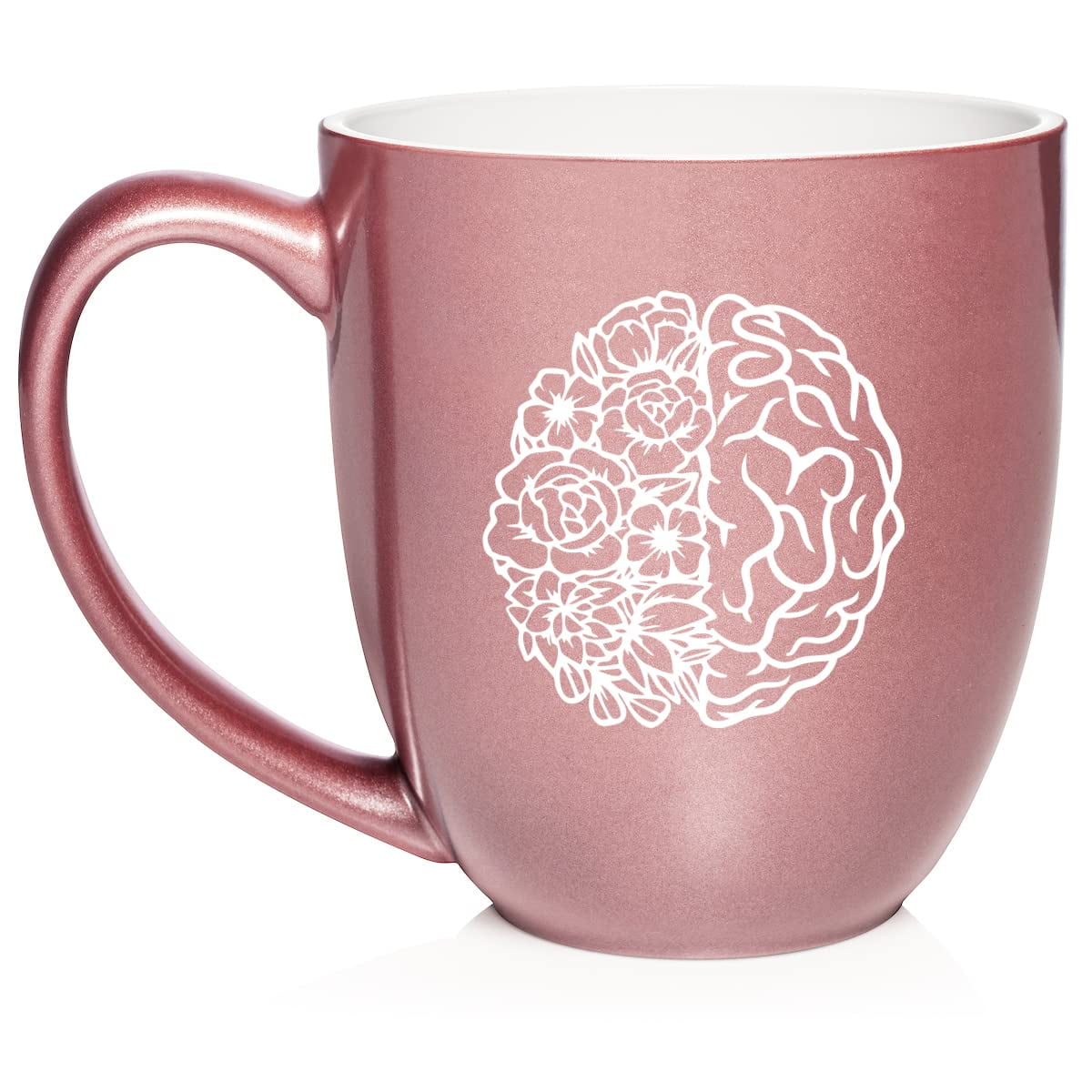 Flower Brain Mental Health Psychologist Psychology Ceramic Coffee Mug ...