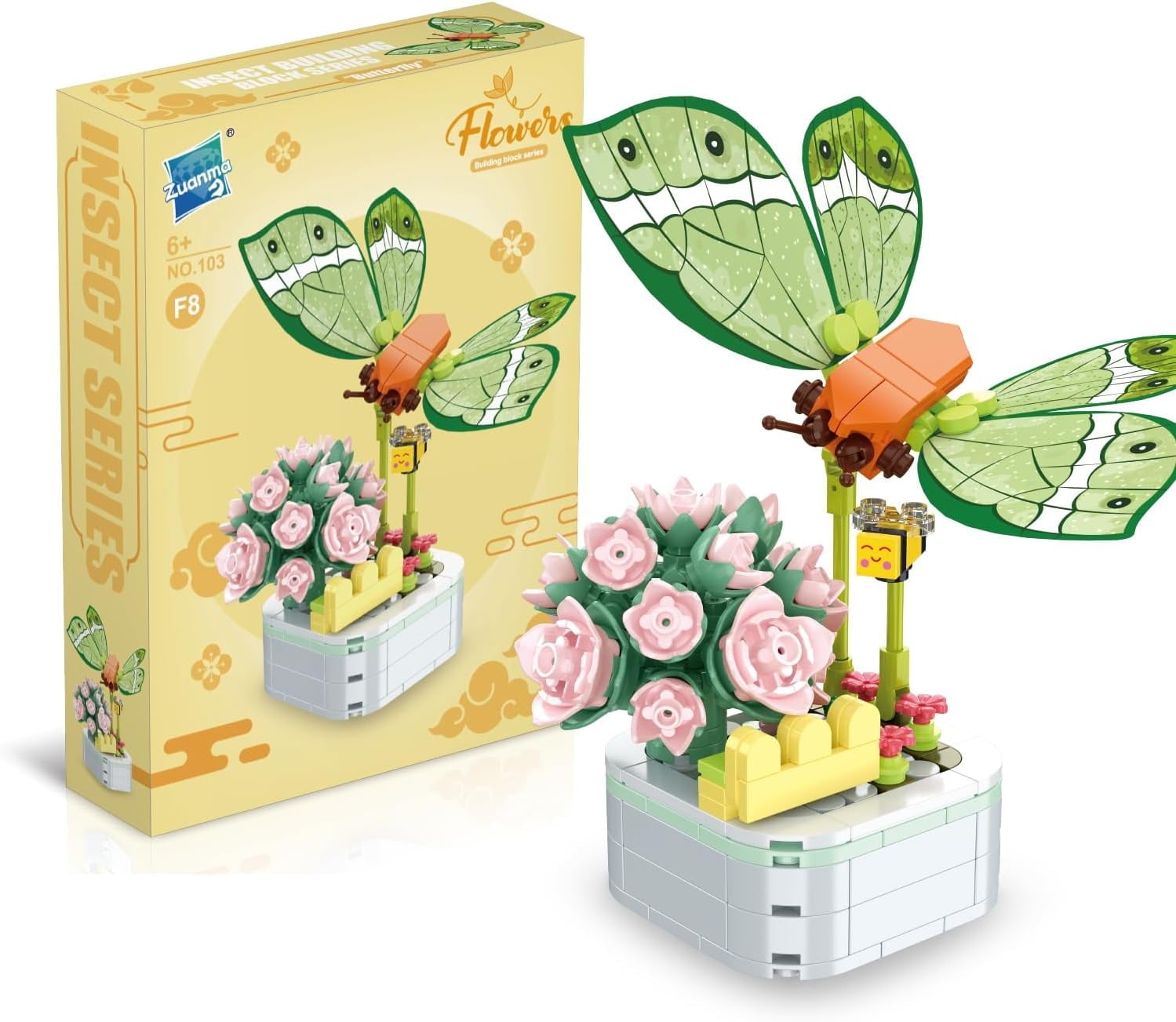 Flower Building Bouquet Set, Flower Building Toys, Building Blocks ...