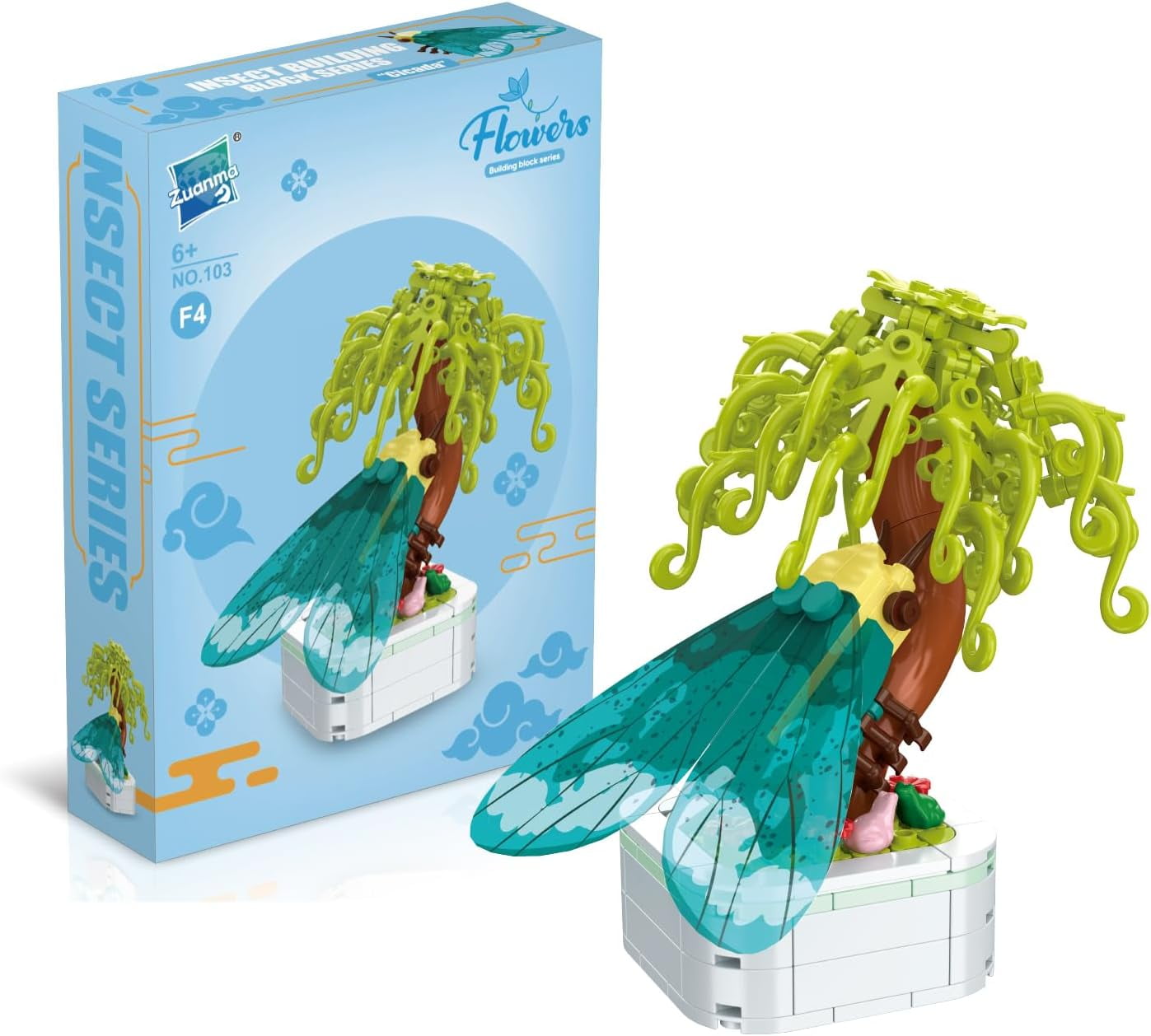 Flower Building Bouquet Set, Flower Building Toys, Building Blocks ...