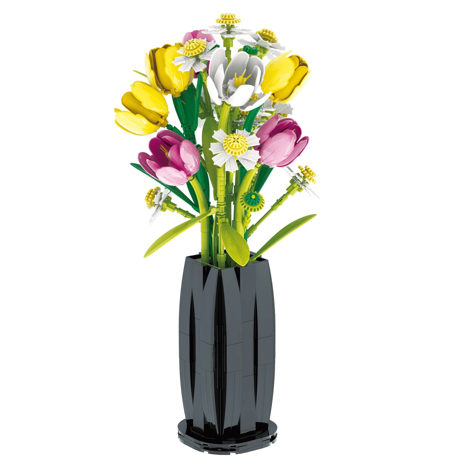 Flower Building Set, Tulip Building Block Flowers, Brick Flowers with ...