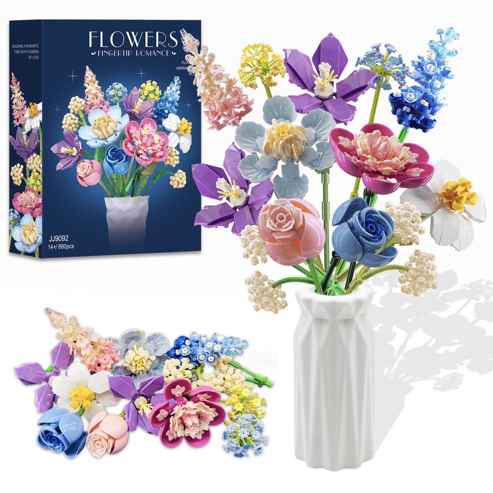 Flower Building Set for Adults Flower Bouquet Botanical Collection ...