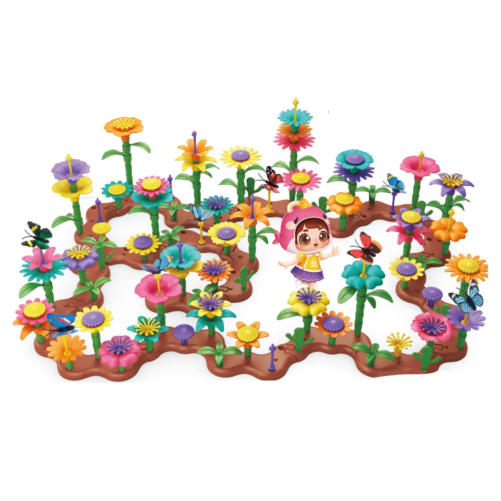 Flower Building Toys for Toddlers Flower Garden Building Set ...