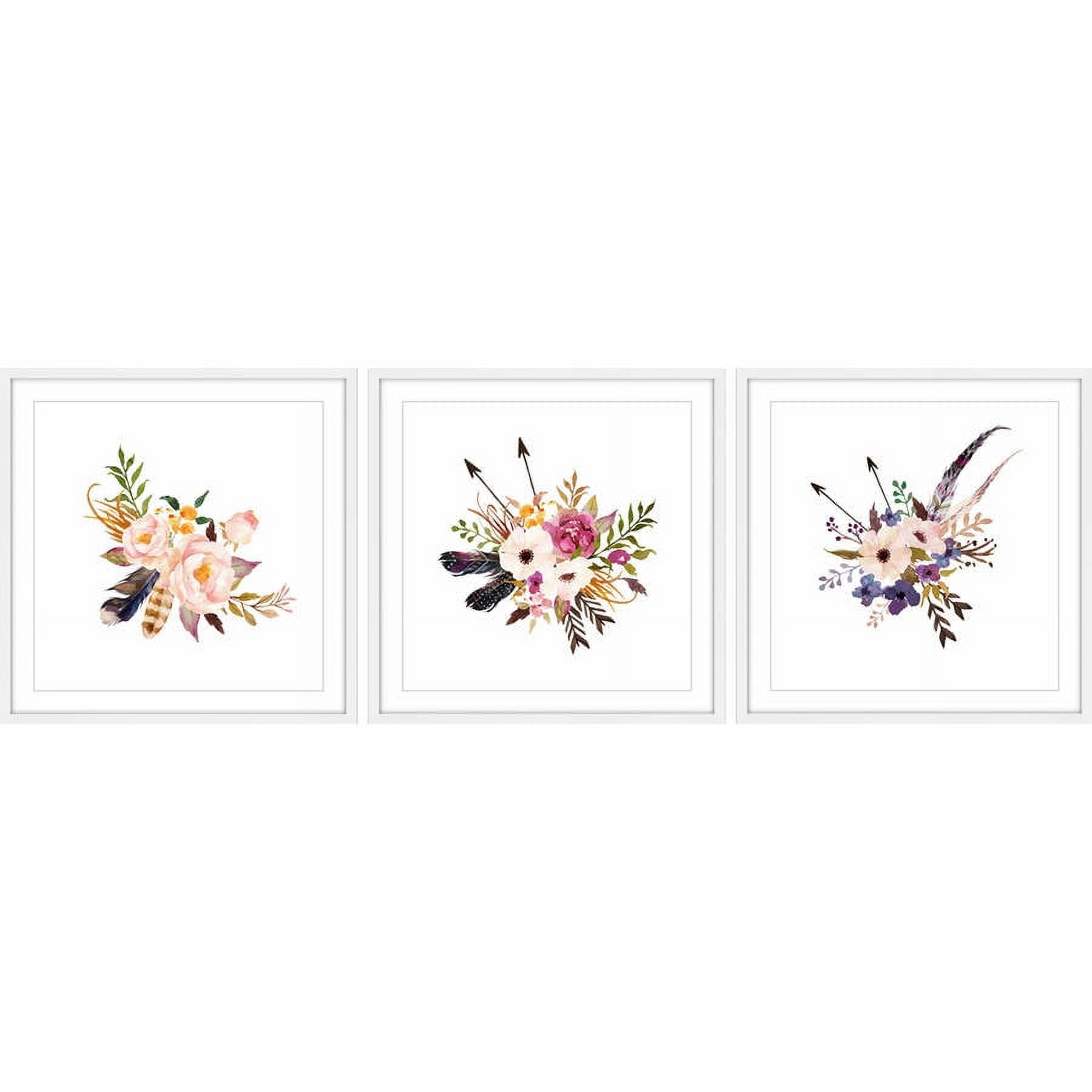 Flower Bunch Triptych - Walmart.com