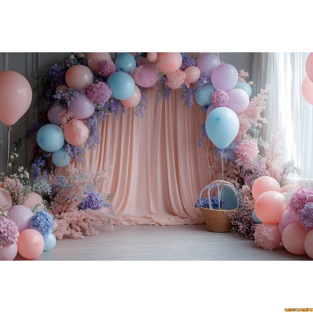 Flower Butterfly Balloon Backgrounds Custom Kids Adults Portrait ...