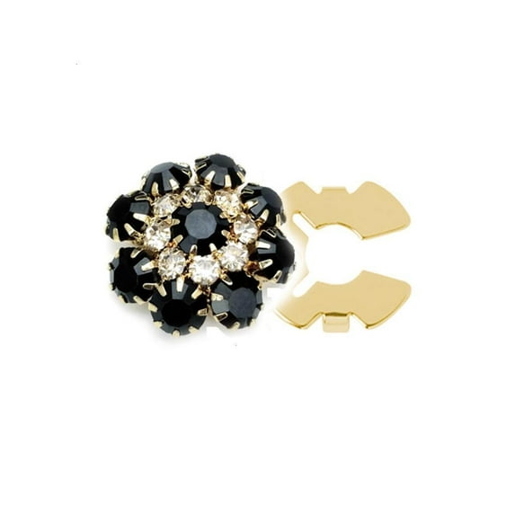 Flower Button Rhinestones Button Cover Embellishment Button Decorative ...